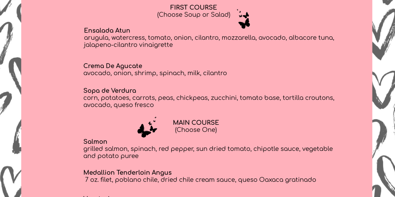 Valentine's Pre-Fix Menu at Las Bugambilias | Old City District