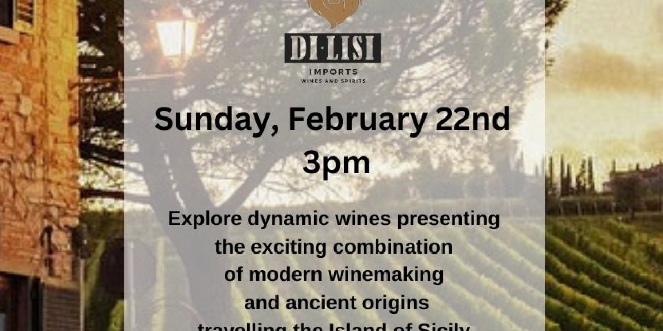Wine Class: SICILIA with Giacomo DiLisi Imports | Old City District